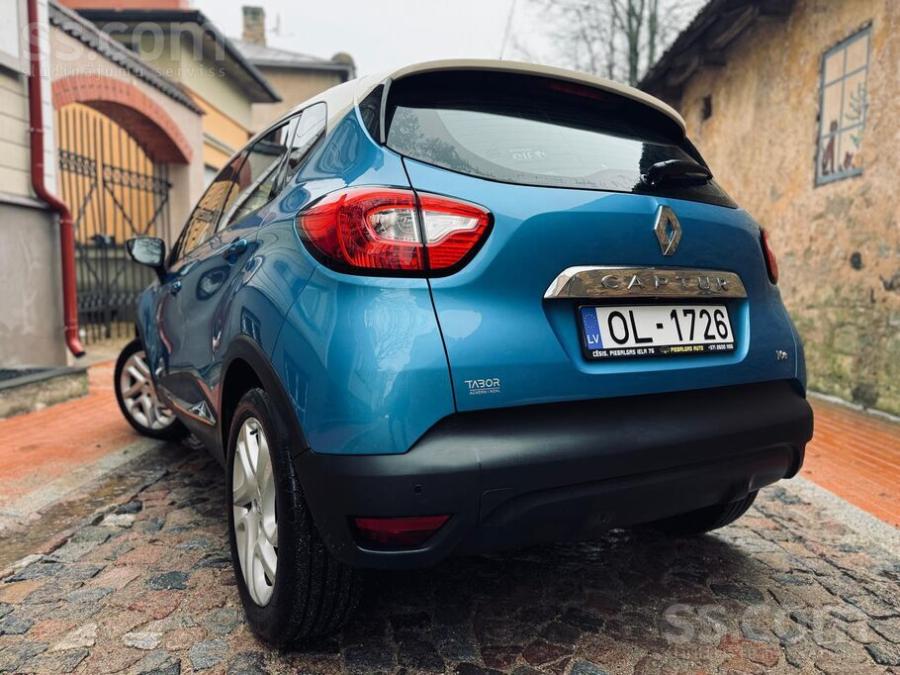 Blue Renault Captur 2014 in Cesis, with an engine capacity of 1.20 L and mileage of 0 thousand km for 7990 €, photo 8 on AUTOMOTO.COM.LV