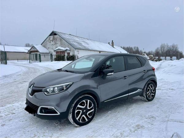 Pelēks Renault Captur 2013 Tauragė, ar dzinēja tilpumu 1.20 L un nobraukumu 149 tūkst. km par 5950 €, foto 1 vietnē AUTOMOTO.COM.LV
