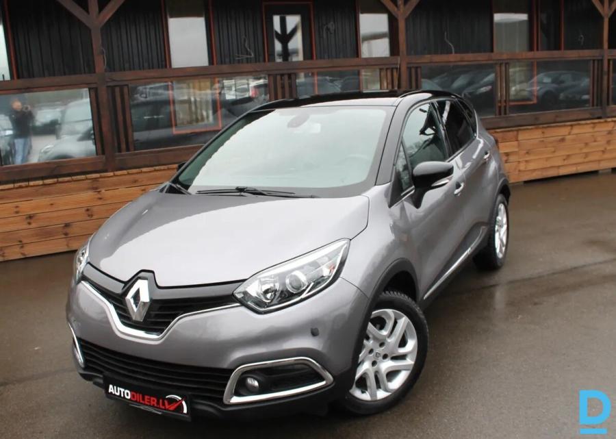 Grey Renault Captur 2015 in Riga, with an engine capacity of 1.20 L and mileage of 191 thousand km for 7490 €, photo 1 on AUTOMOTO.COM.LV