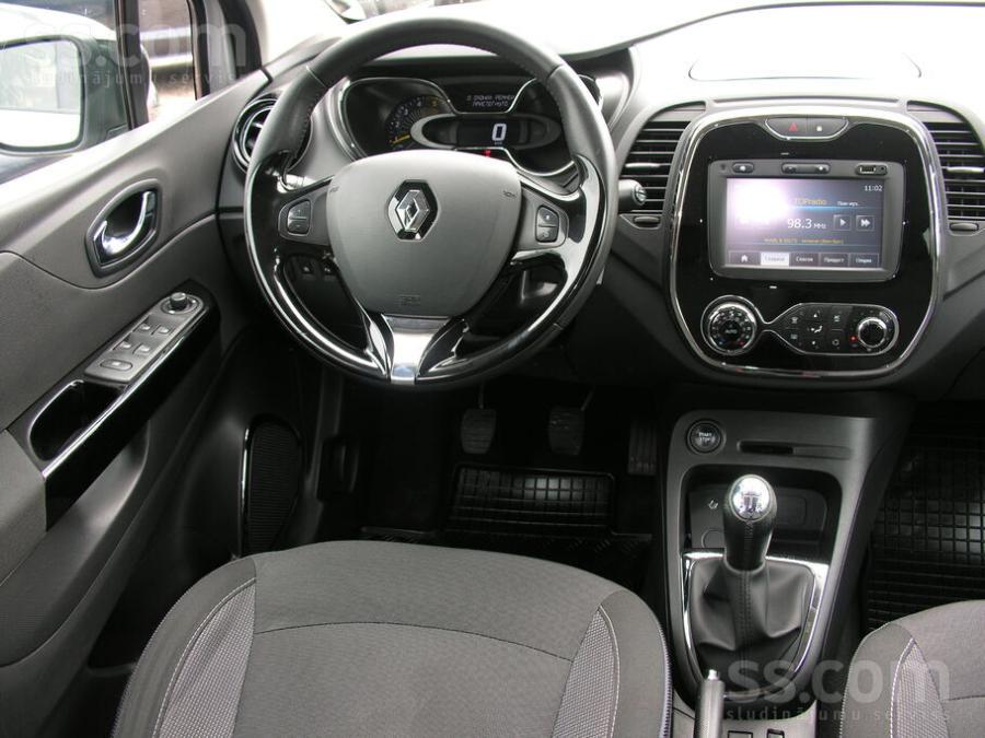 Grey Renault Captur 2014 in Riga, with an engine capacity of 1.50 L and mileage of 0 thousand km for 5950 €, photo 15 on AUTOMOTO.COM.LV