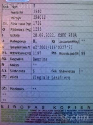 Серый Рено Каптур 2014 в Рига, объемом двигателя 1.20 л и пробегом 183 тыс. км за 5190 €, фото 21 на AUTOMOTO.COM.LV