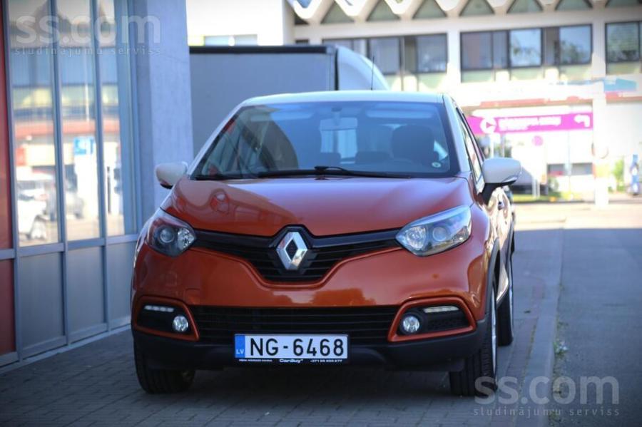 Orange Renault Captur 2013 in Riga, with an engine capacity of 1.20 L and mileage of 178 thousand km for 6495 €, photo 1 on AUTOMOTO.COM.LV