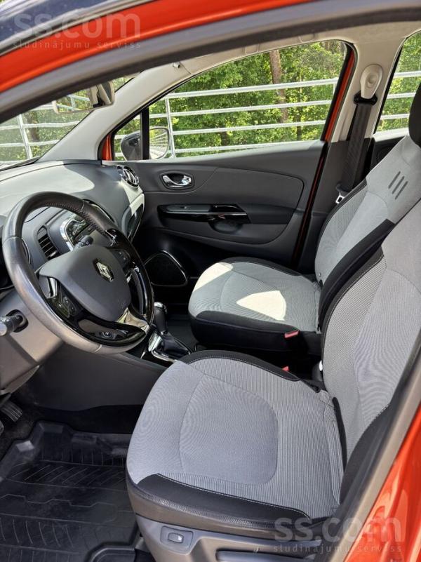 Orange Renault Captur 2015 in Riga, with an engine capacity of 1.20 L and mileage of 96 thousand km for 6250 €, photo 9 on AUTOMOTO.COM.LV