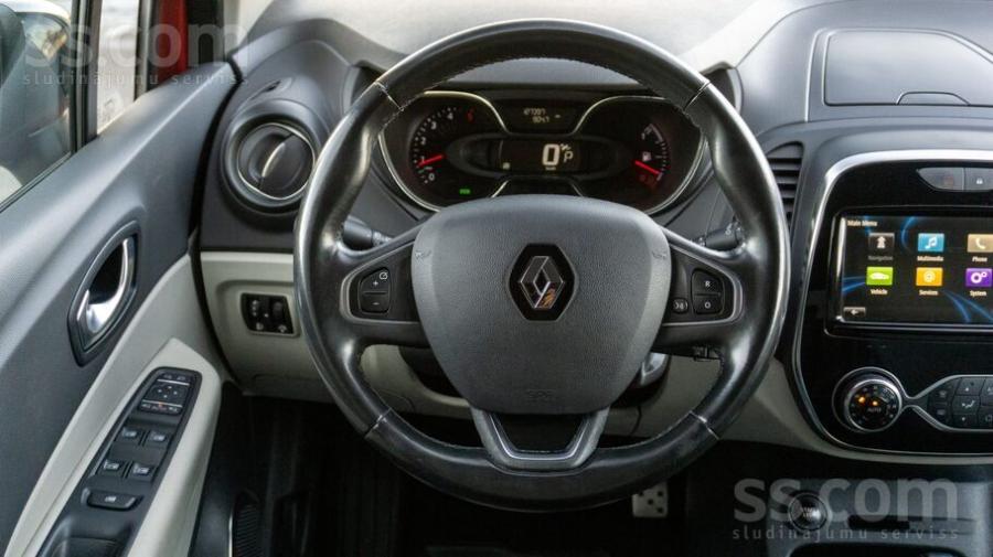 Red Renault Captur 2017 in Riga, with an engine capacity of 1.50 L and mileage of 127 thousand km for 9990 €, photo 15 on AUTOMOTO.COM.LV