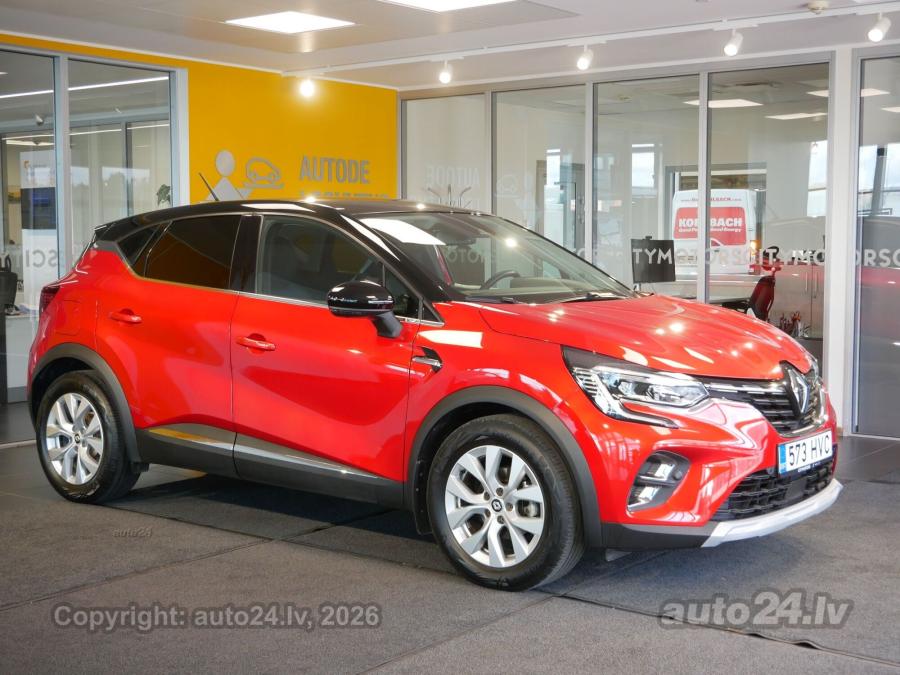 Red Renault Captur 2021 in Tallinn, with an engine capacity of 1.33 L and mileage of 39 thousand km for 15900 €, photo 1 on AUTOMOTO.COM.LV
