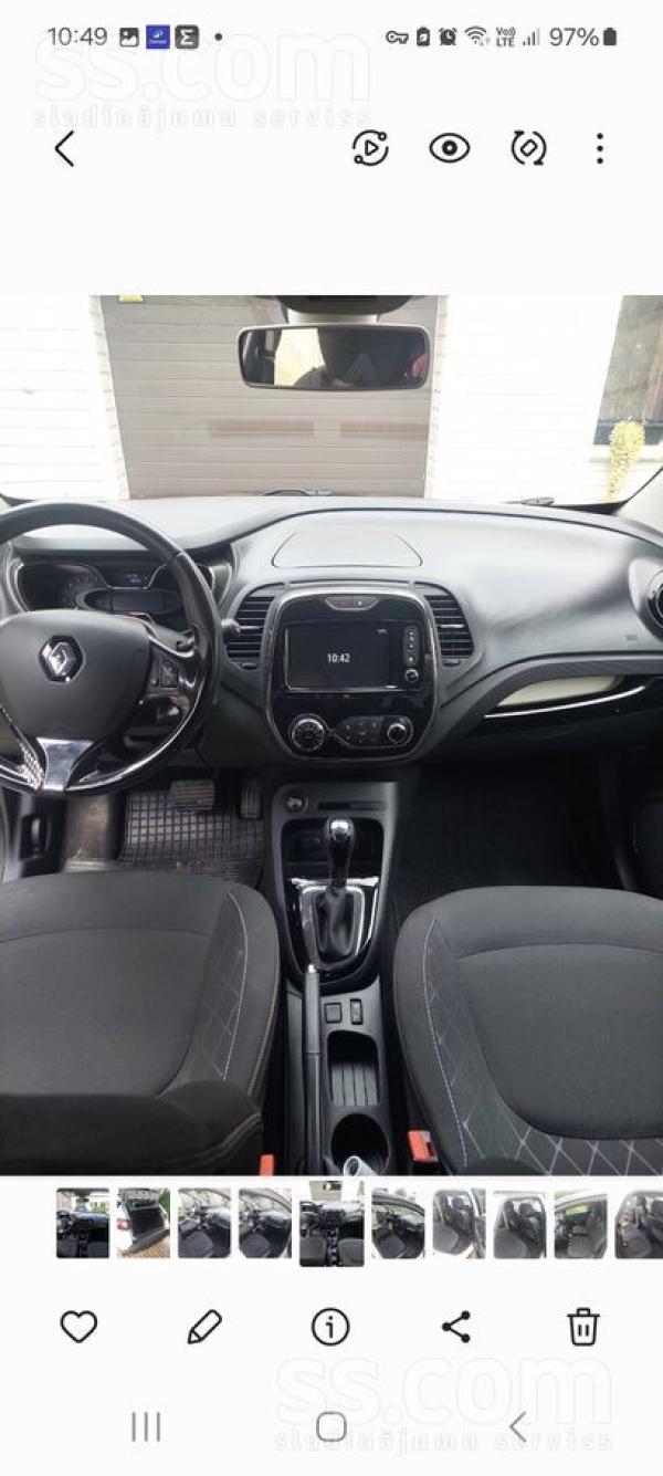 Balts Renault Captur 2013 Jelgava, ar dzinēja tilpumu 1.20 L un nobraukumu 119 tūkst. km par 6900 €, foto 8 vietnē AUTOMOTO.COM.LV