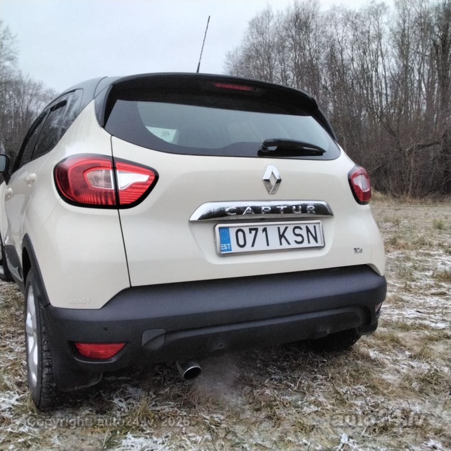 White Renault Captur 2014 in Jogeva, with an engine capacity of 1.20 L and mileage of 106 thousand km for 5900 €, photo 15 on AUTOMOTO.COM.LV
