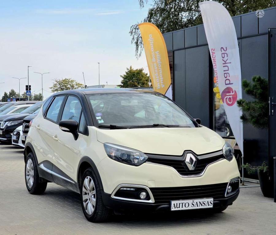 Dzeltens Renault Captur 2015 Tauragė, ar dzinēja tilpumu 1.20 L un nobraukumu 99 tūkst. km par 5350 €, foto 1 vietnē AUTOMOTO.COM.LV
