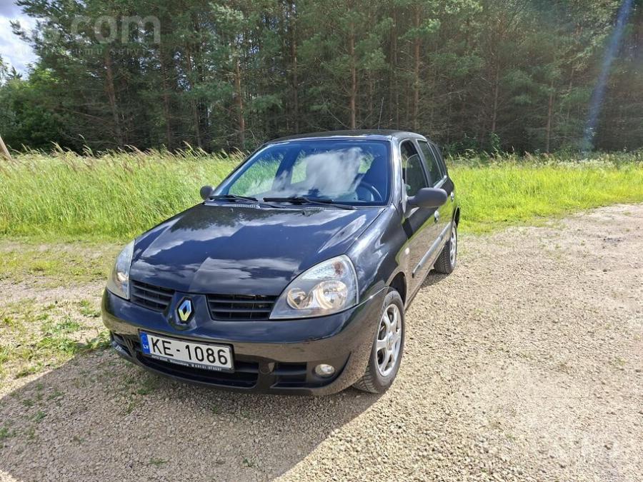 Black Renault Clio 2006 in Riga, with an engine capacity of 1.20 L and mileage of 159 thousand km for 1350 €, photo 1 on AUTOMOTO.COM.LV