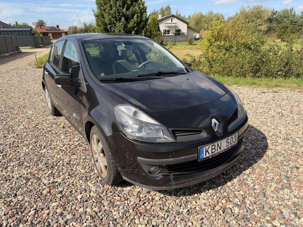 Melns Renault Clio 2007 Viļņa, ar dzinēja tilpumu 1.46 L un nobraukumu 310 tūkst. km par 1200 €, foto 1 vietnē AUTOMOTO.COM.LV