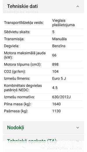 Черный Рено Клио 2014 в Рига, объемом двигателя 0.90 л и пробегом 180 тыс. км за 4500 €, фото 15 на AUTOMOTO.COM.LV
