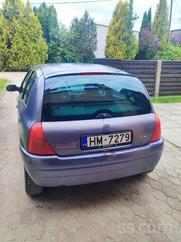 Blue Renault Clio 2000 in Jelgava, with an engine capacity of 1.20 L and mileage of 197 thousand km for 800 €, photo 4 on AUTOMOTO.COM.LV