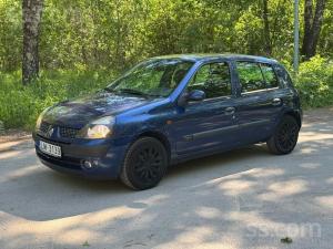 Blue Renault Clio 2001 in Riga, with an engine capacity of 1.30 L and mileage of 0 thousand km for 1499 €, photo  on AUTOMOTO.COM.LV