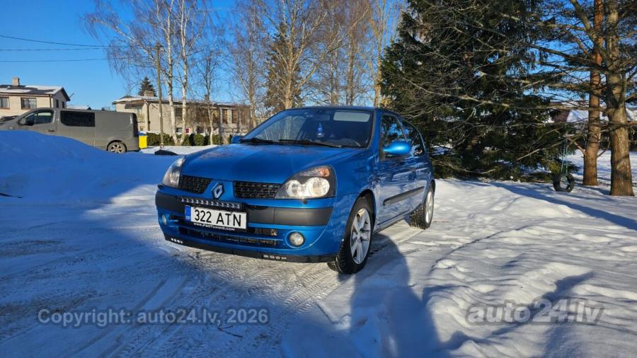 Blue Renault Clio 2003 in Tallinn, with an engine capacity of 1.60 L and mileage of 248 thousand km for 2300 €, photo 5 on AUTOMOTO.COM.LV