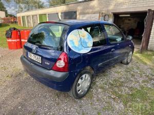 Blue Renault Clio 2005 in Riga, with an engine capacity of 1.20 L and mileage of 204 thousand km for 1200 €, photo 3 on AUTOMOTO.COM.LV