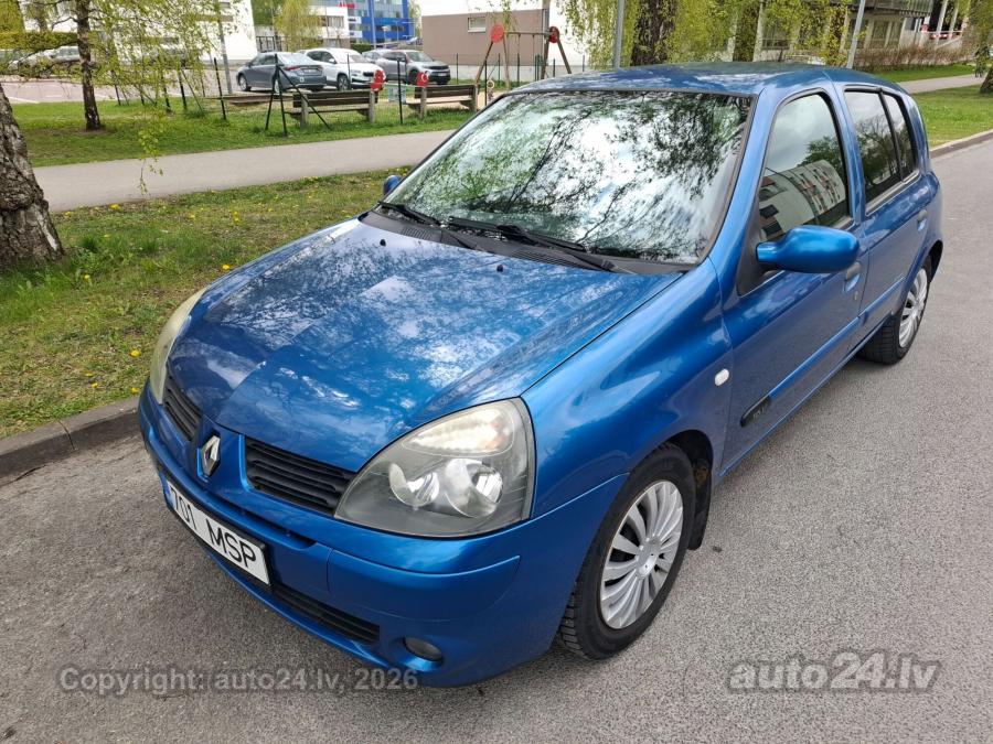 Blue Renault Clio 2005 in Tallinn, with an engine capacity of 1.10 L and mileage of 160 thousand km for 1399 €, photo 1 on AUTOMOTO.COM.LV