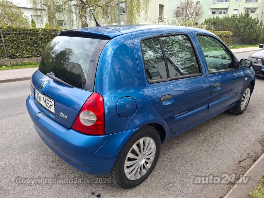 Blue Renault Clio 2005 in Tallinn, with an engine capacity of 1.10 L and mileage of 160 thousand km for 1399 €, photo 3 on AUTOMOTO.COM.LV