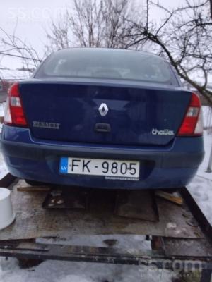 Blue Renault Clio 2005 in Riga, with an engine capacity of 1.40 L and mileage of 187 thousand km for 750 €, photo 2 on AUTOMOTO.COM.LV