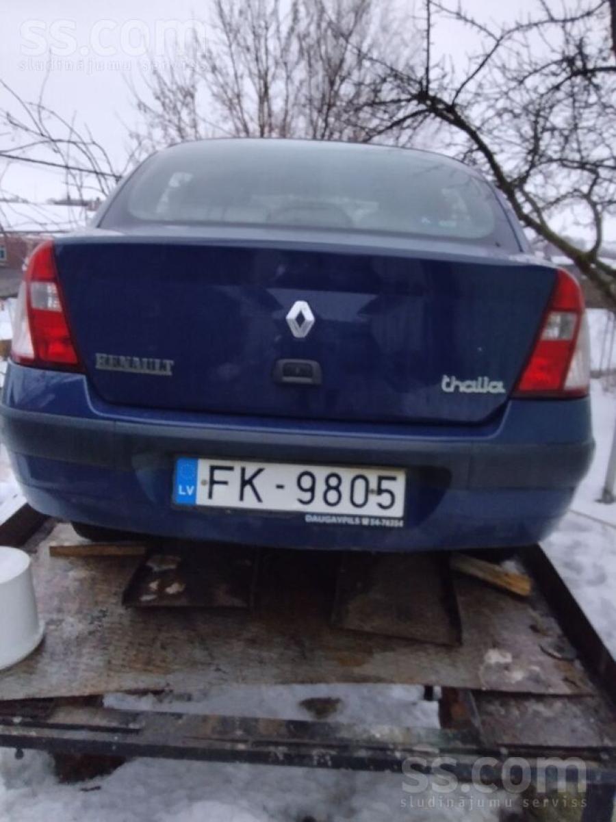 Blue Renault Clio 2005 in Riga, with an engine capacity of 1.40 L and mileage of 187 thousand km for 750 €, photo 2 on AUTOMOTO.COM.LV