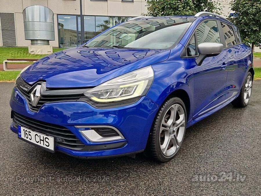 Blue Renault Clio 2017 in Tallinn, with an engine capacity of 1.20 L and mileage of 113 thousand km for 8490 €, photo 1 on AUTOMOTO.COM.LV