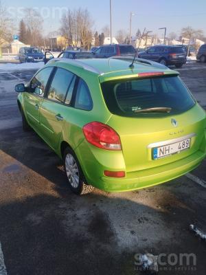 Green Renault Clio 2009 in Jelgava, with an engine capacity of 1.20 L and mileage of 271 thousand km for 2700 €, photo 3 on AUTOMOTO.COM.LV