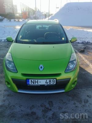 Green Renault Clio 2009 in Jelgava, with an engine capacity of 1.20 L and mileage of 271 thousand km for 2700 €, photo 7 on AUTOMOTO.COM.LV