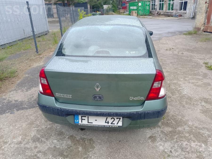 Green Renault Clio 2005 in Riga, with an engine capacity of 1.40 L and mileage of 0 thousand km for 1050 €, photo 4 on AUTOMOTO.COM.LV