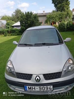 Grey Renault Clio 2002 in Riga, with an engine capacity of 1.20 L and mileage of 140 thousand km for 650 €, photo 5 on AUTOMOTO.COM.LV