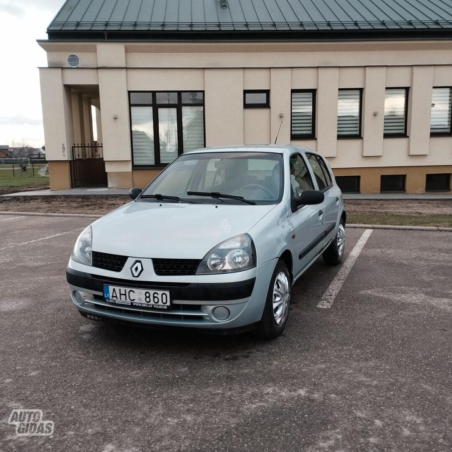 Pelēks Renault Clio 2003 Kauņa, ar dzinēja tilpumu 1.20 L un nobraukumu 193 tūkst. km par 850 €, foto 1 vietnē AUTOMOTO.COM.LV