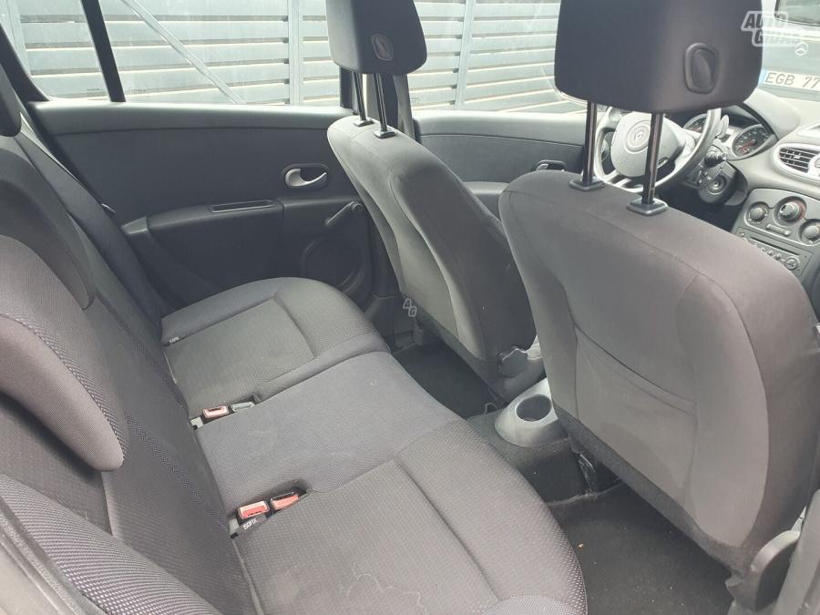Grey Renault Clio 2009 in Kaunas, with an engine capacity of 1.20 L and mileage of 140 thousand km for 1450 €, photo 8 on AUTOMOTO.COM.LV