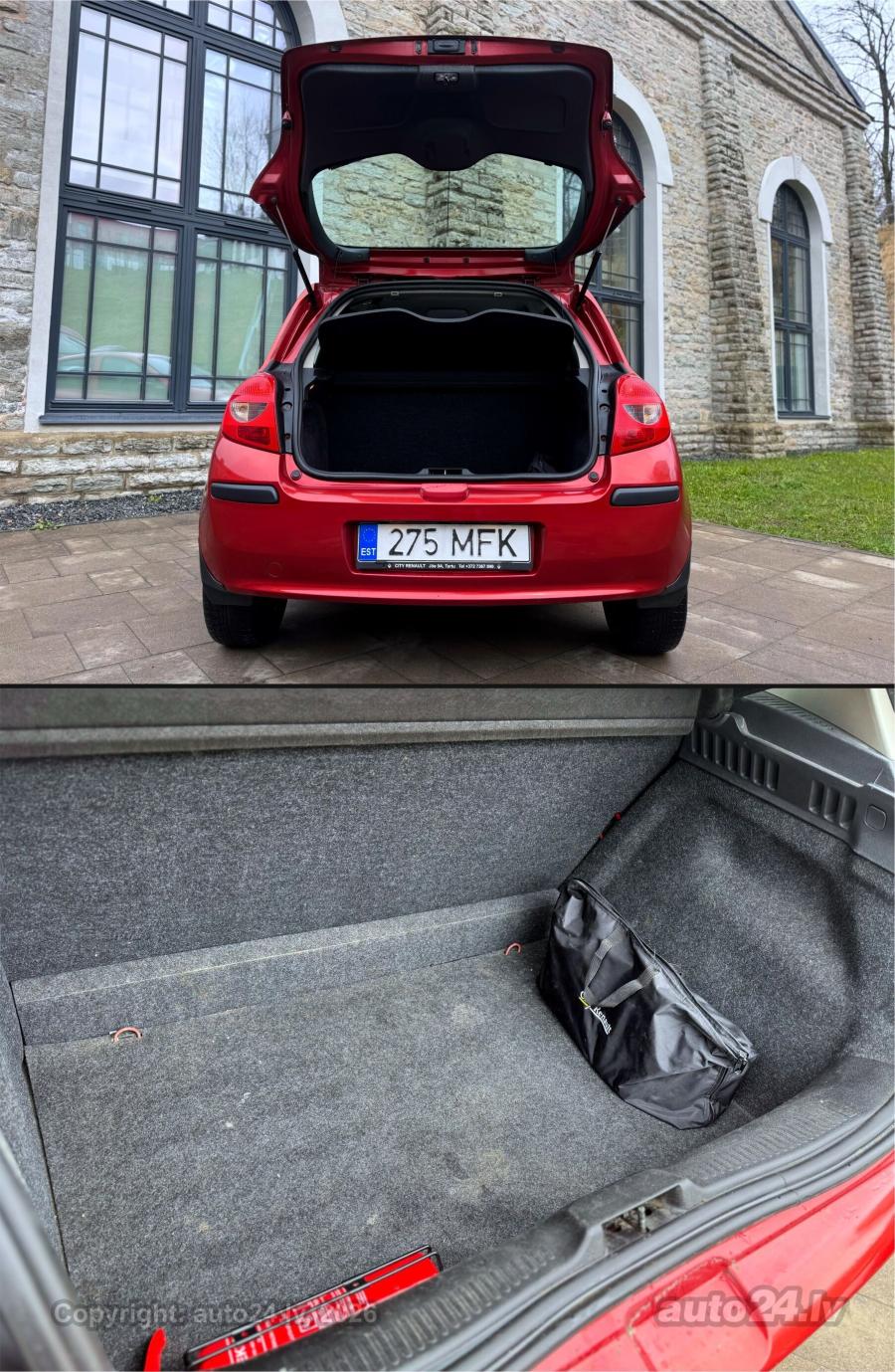 Renault Clio 2005 in Tallinn, with an engine capacity of 1.10 L and mileage of 214 thousand km for 1399 €, photo 9 on AUTOMOTO.COM.LV