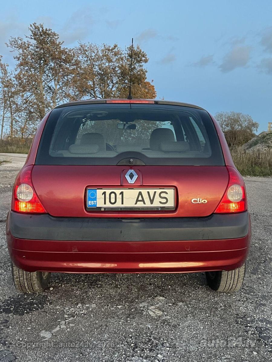 Red Renault Clio 2005 in Tallinn, with an engine capacity of 1.10 L and mileage of 136 thousand km for 1100 €, photo 3 on AUTOMOTO.COM.LV