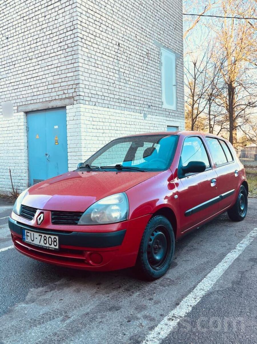 Sarkans Renault Clio 2006 Rīga, ar dzinēja tilpumu 1.20 L un nobraukumu 227 tūkst. km par 1500 €, foto 3 vietnē AUTOMOTO.COM.LV