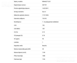 Sarkans Renault Clio 2011 Rīga, ar dzinēja tilpumu 1.20 L un nobraukumu 0 tūkst. km par 3250 €, foto 20 vietnē AUTOMOTO.COM.LV