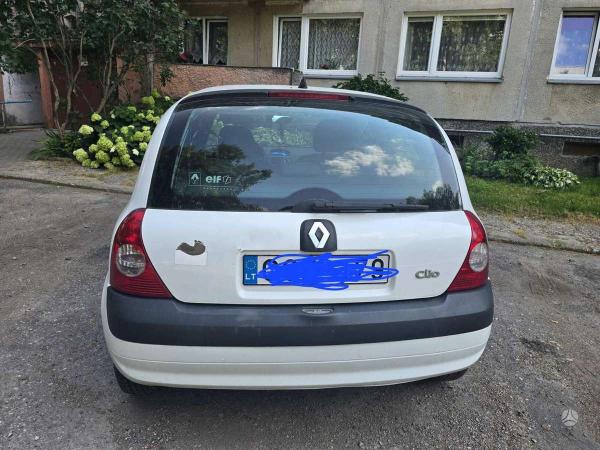 White Renault Clio 2005 in Kaunas, with an engine capacity of 1.46 L and mileage of 214 thousand km for 1100 €, photo 11 on AUTOMOTO.COM.LV