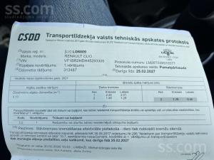 Белый Рено Клио 2011 в Лимбажи, объемом двигателя 1.50 л и пробегом 328 тыс. км за 1950 €, фото 20 на AUTOMOTO.COM.LV
