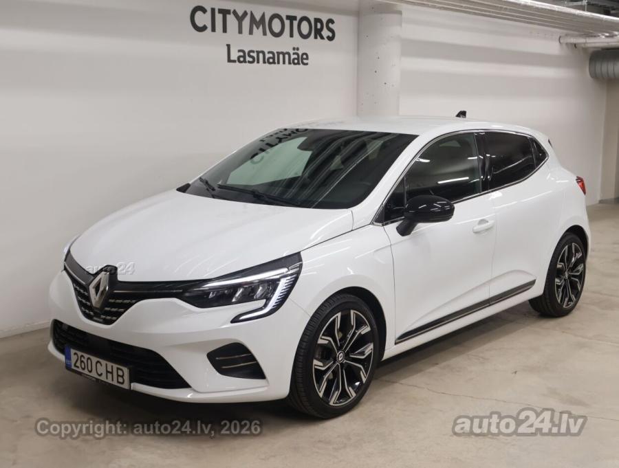 White Renault Clio 2022 in Tallinn, with an engine capacity of 1.00 L and mileage of 42 thousand km for 12900 €, photo 1 on AUTOMOTO.COM.LV