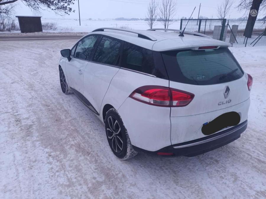 White Renault Clio 2018 in Taurage, with an engine capacity of 1.50 L and mileage of 234 thousand km for 5800 €, photo 6 on AUTOMOTO.COM.LV