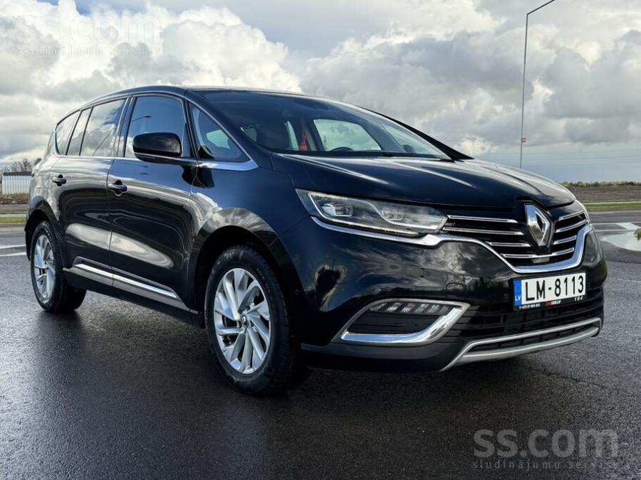 Melns Renault Espace 2016 Liepāja, ar dzinēja tilpumu 1.60 L un nobraukumu 167 tūkst. km par 9900 €, foto 1 vietnē AUTOMOTO.COM.LV