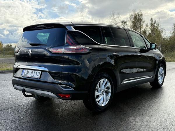 Black Renault Espace 2016 in Liepaja, with an engine capacity of 1.60 L and mileage of 167 thousand km for 9900 €, photo 5 on AUTOMOTO.COM.LV