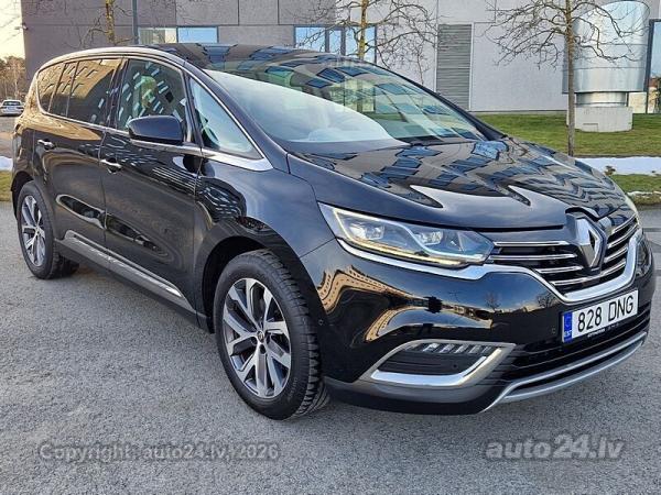 Black Renault Espace 2015 in Tallinn, with an engine capacity of 1.60 L and mileage of 96 thousand km for 13490 €, photo 2 on AUTOMOTO.COM.LV