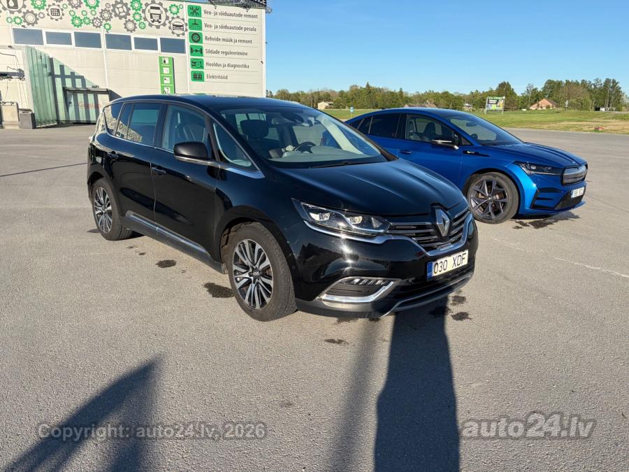 Black Renault Espace 2015 in Tallinn, with an engine capacity of 1.60 L and mileage of 265 thousand km for 10100 €, photo 3 on AUTOMOTO.COM.LV