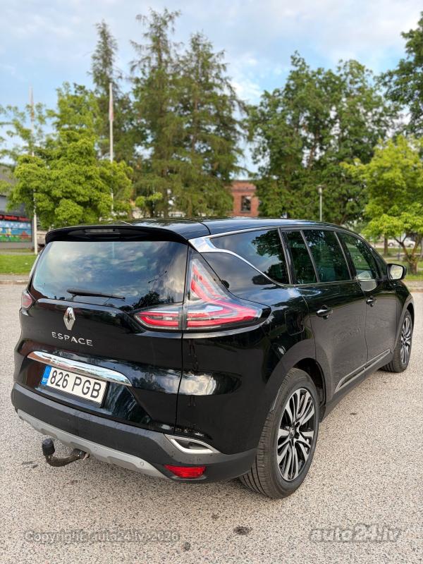 Black Renault Espace 2016 in Tallinn, with an engine capacity of 1.60 L and mileage of 202 thousand km for 9900 €, photo 3 on AUTOMOTO.COM.LV