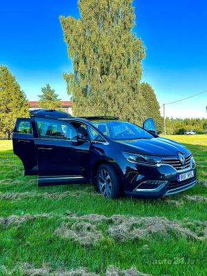 Melns Renault Espace 2016 Tartu, ar dzinēja tilpumu 1.60 L un nobraukumu 275 tūkst. km par 8990 €, foto  vietnē AUTOMOTO.COM.LV