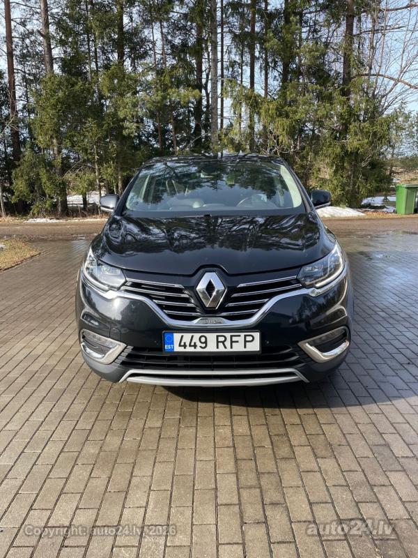 Black Renault Espace 2017 in Tallinn, with an engine capacity of 1.60 L and mileage of 260 thousand km for 14300 €, photo 3 on AUTOMOTO.COM.LV