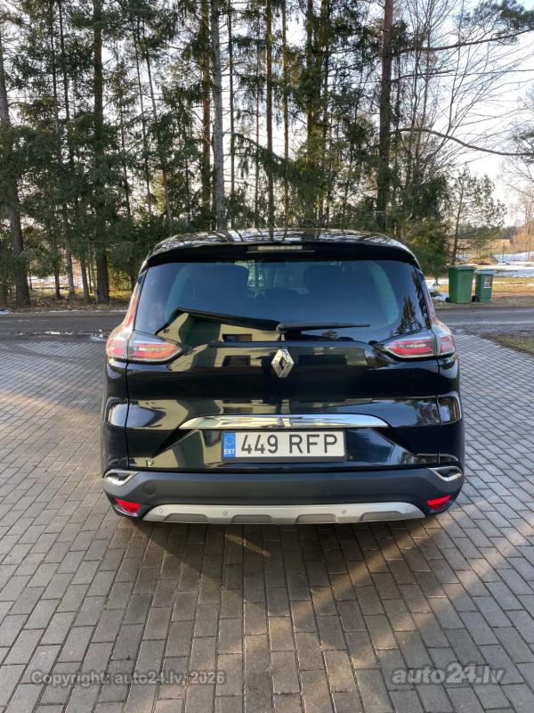 Black Renault Espace 2017 in Tallinn, with an engine capacity of 1.60 L and mileage of 260 thousand km for 14300 €, photo 4 on AUTOMOTO.COM.LV