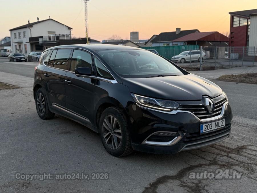 Black Renault Espace 2017 in Tartu, with an engine capacity of 1.60 L and mileage of 260 thousand km for 5500 €, photo 3 on AUTOMOTO.COM.LV