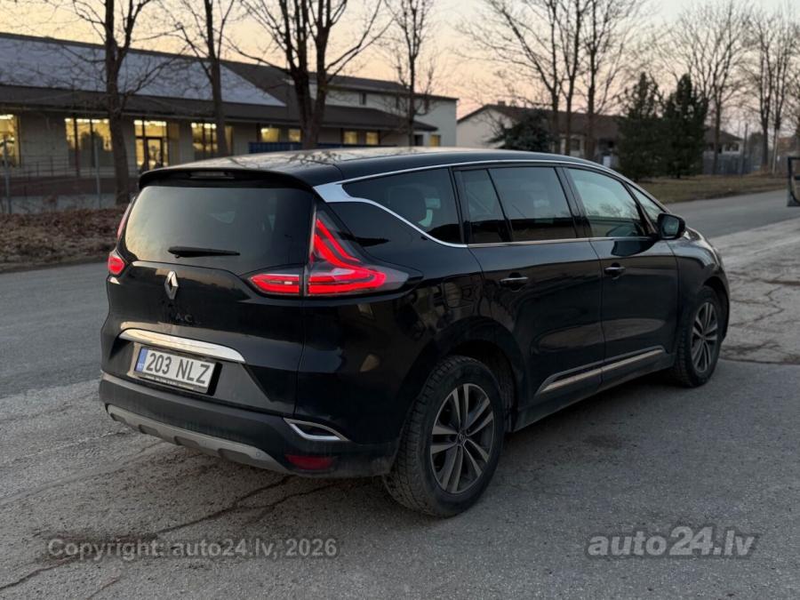 Black Renault Espace 2017 in Tartu, with an engine capacity of 1.60 L and mileage of 260 thousand km for 5500 €, photo 4 on AUTOMOTO.COM.LV