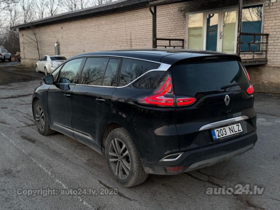 Black Renault Espace 2017 in Tartu, with an engine capacity of 1.60 L and mileage of 260 thousand km for 5500 €, photo 6 on AUTOMOTO.COM.LV