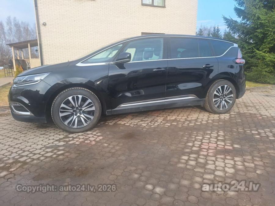 Black Renault Espace 2017 in Tallinn, with an engine capacity of 1.60 L and mileage of 151 thousand km for 15000 €, photo 1 on AUTOMOTO.COM.LV